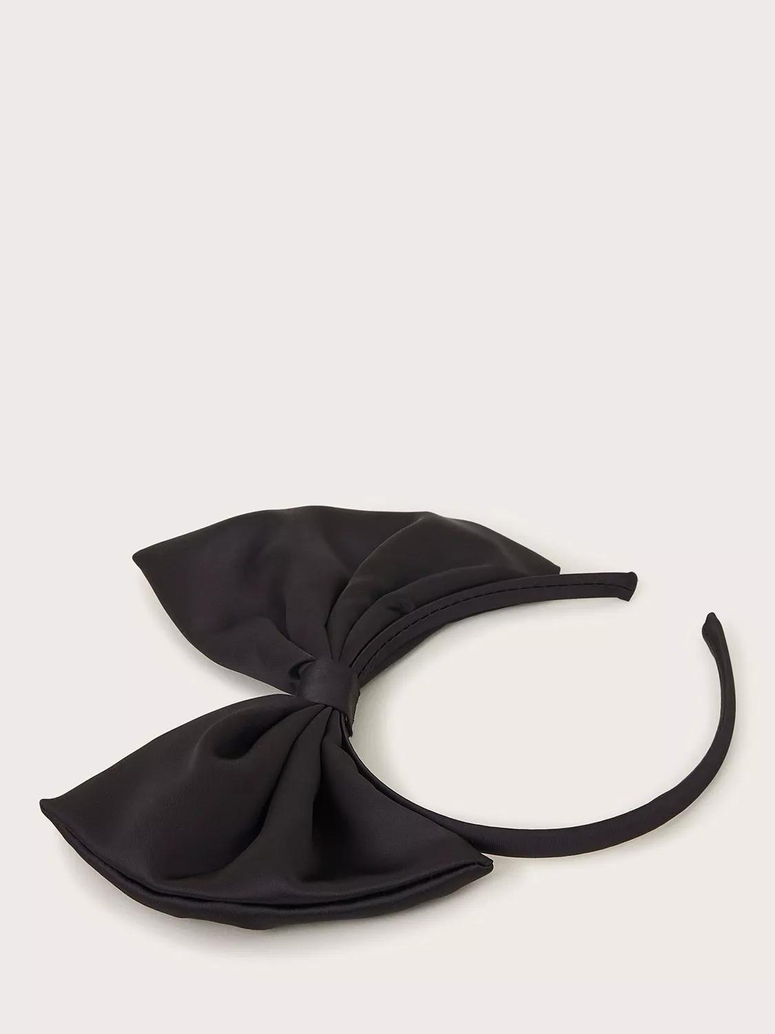 Monsoon Oversized Bow Headband in Black | endource