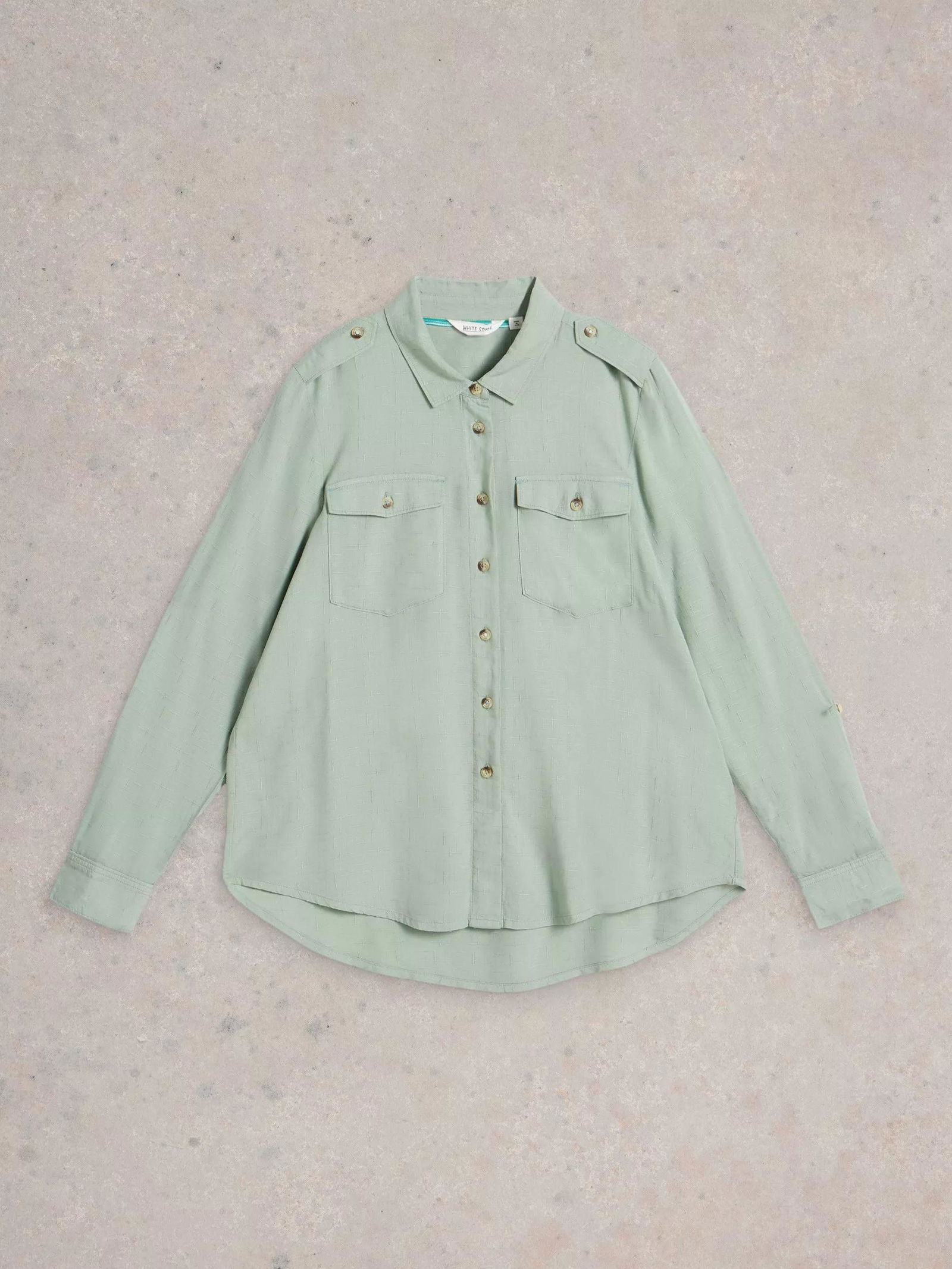 WHITE STUFF Misha Utility Shirt in Green | endource