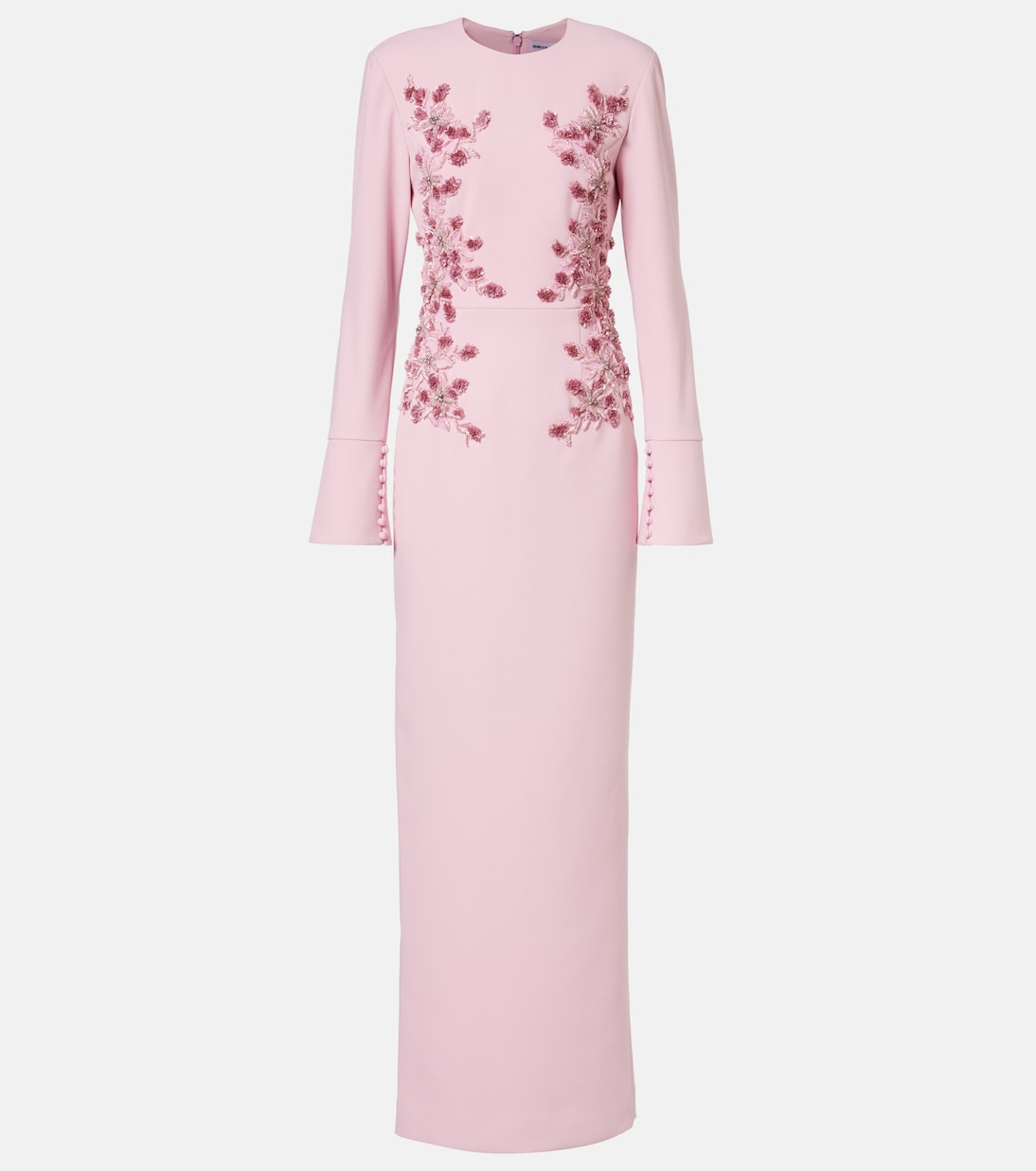 REBECCA VALLANCE Lulee Embellished Floral Gown | endource