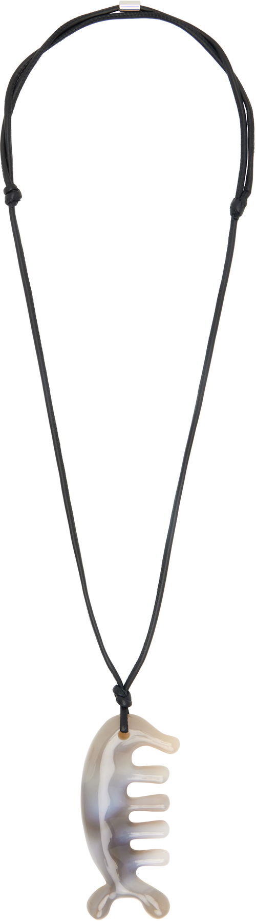 LEMAIRE Agate Gua Sha Begula Necklace | endource
