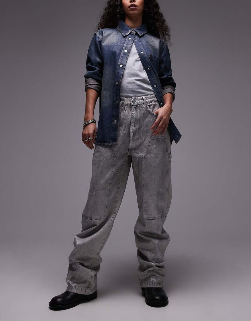 ALLSAINTS Mia Carpenter Wide Jeans | endource