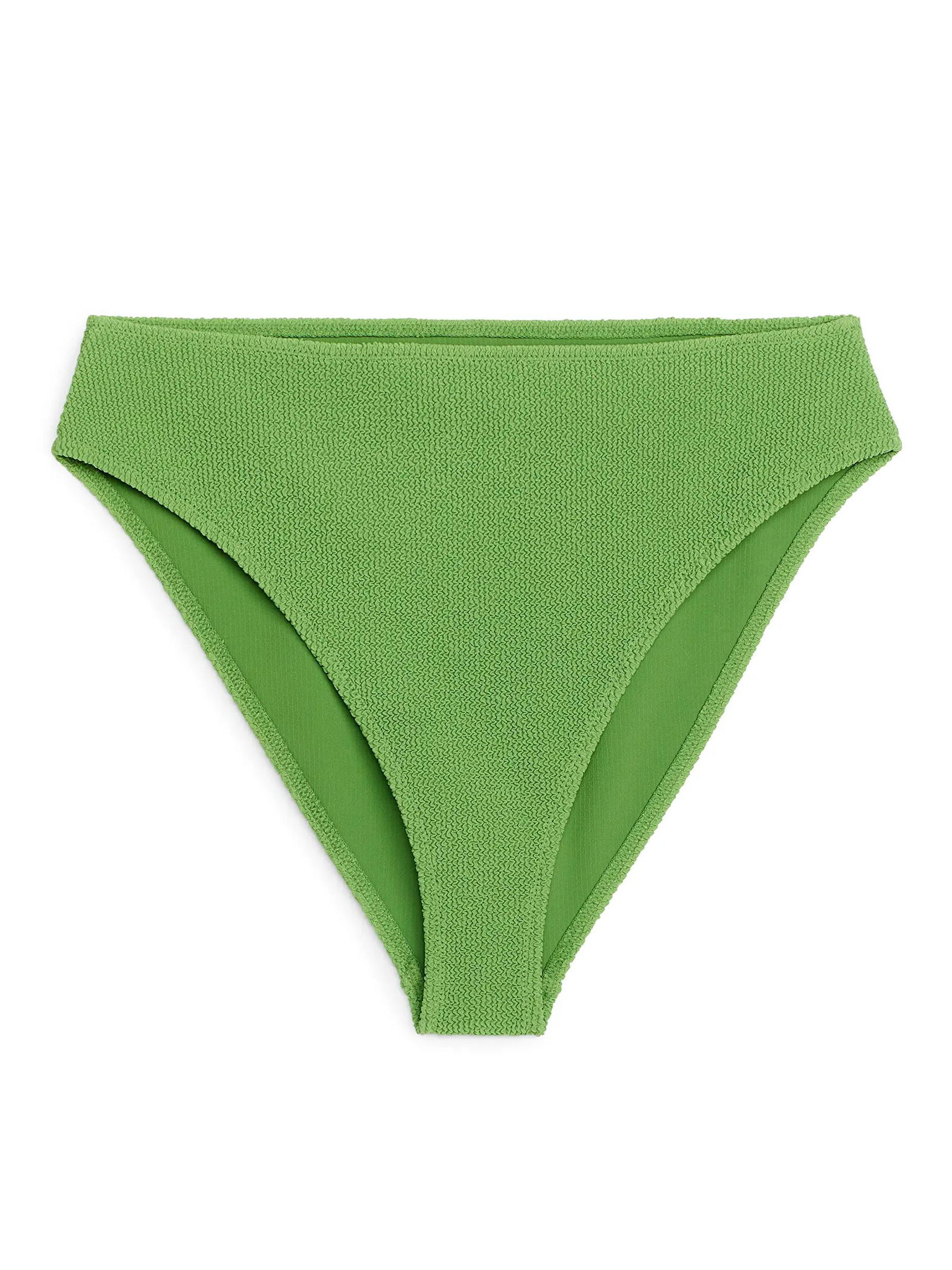 ARKET Mid Waist Crinkle Bikini Bottom | endource