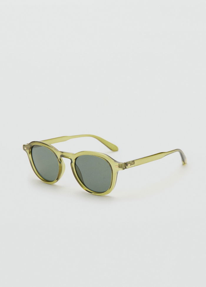 MANGO Semi-transparent Frame Sunglasses | endource