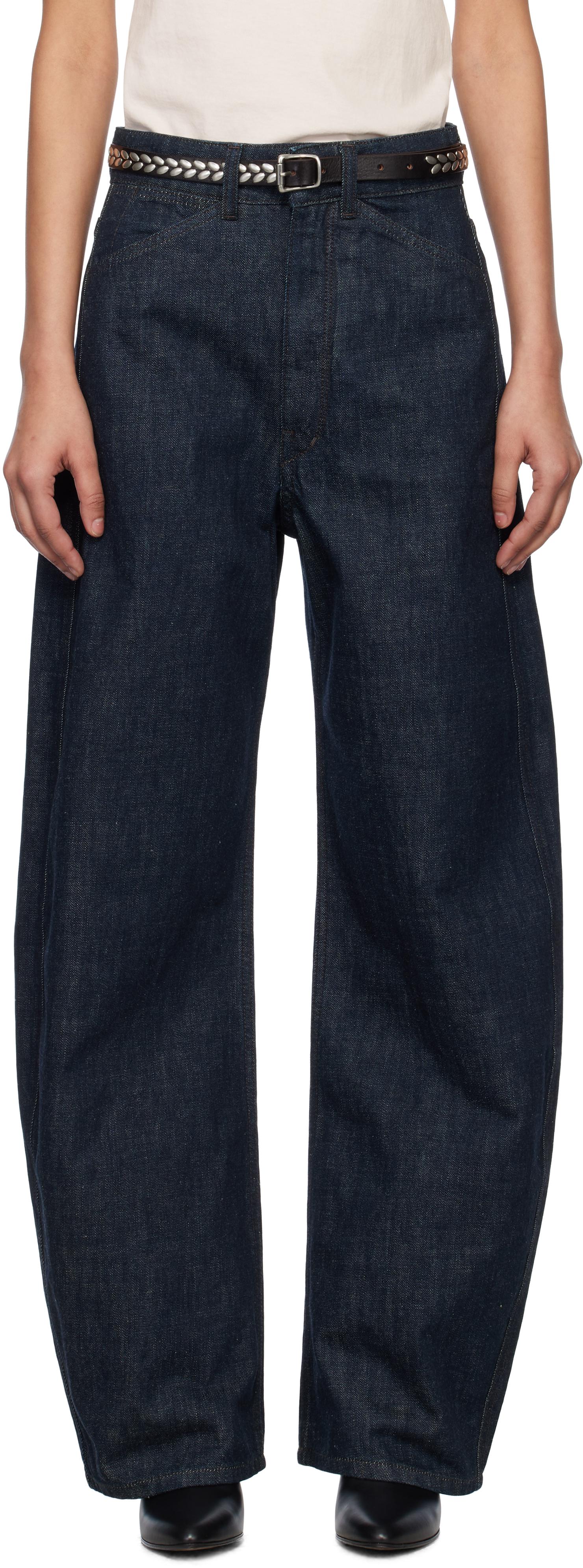 LEMAIRE High Waisted Curved Jeans | endource
