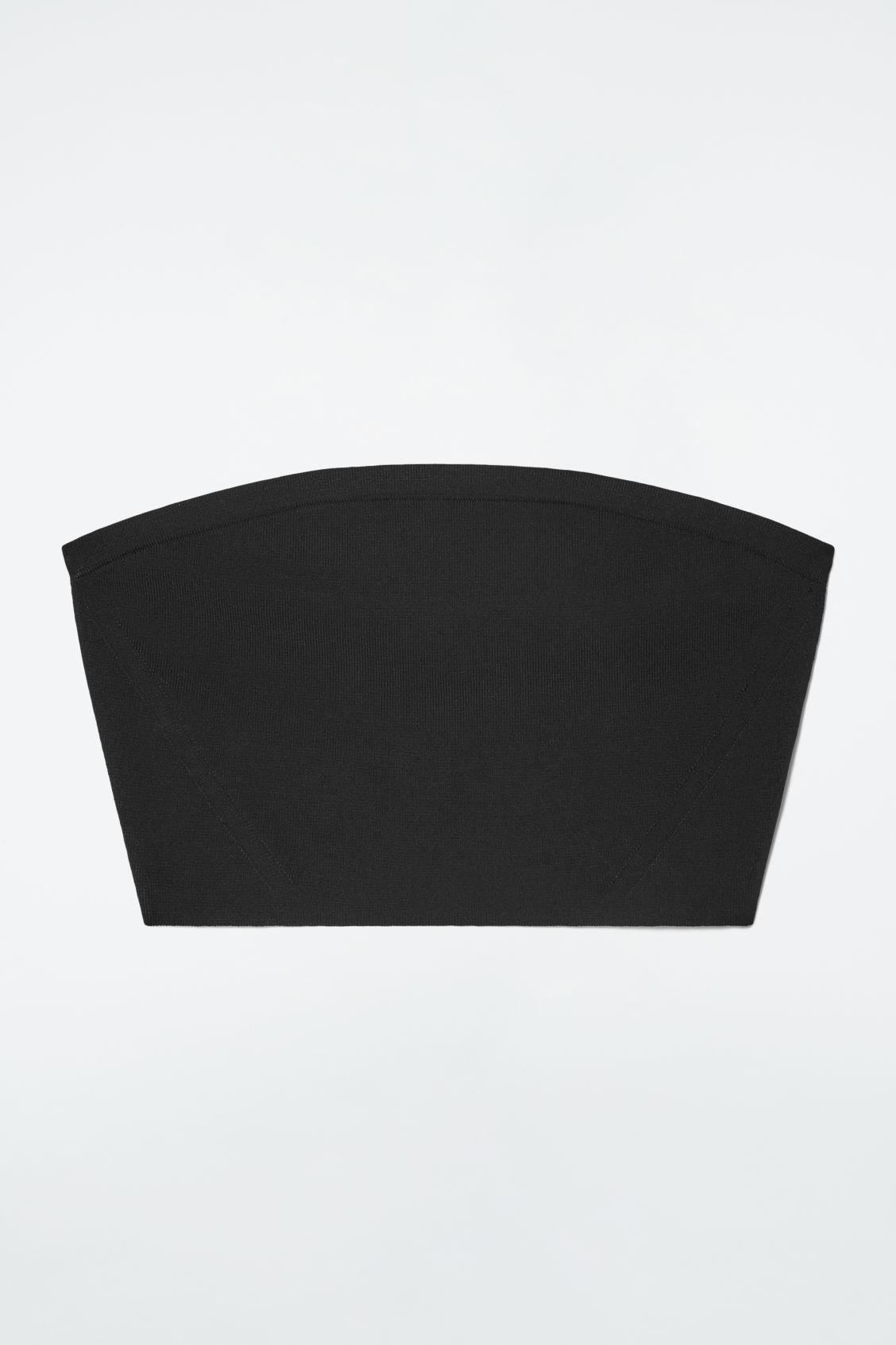 COS Knitted Bandeau in BLACK | Endource