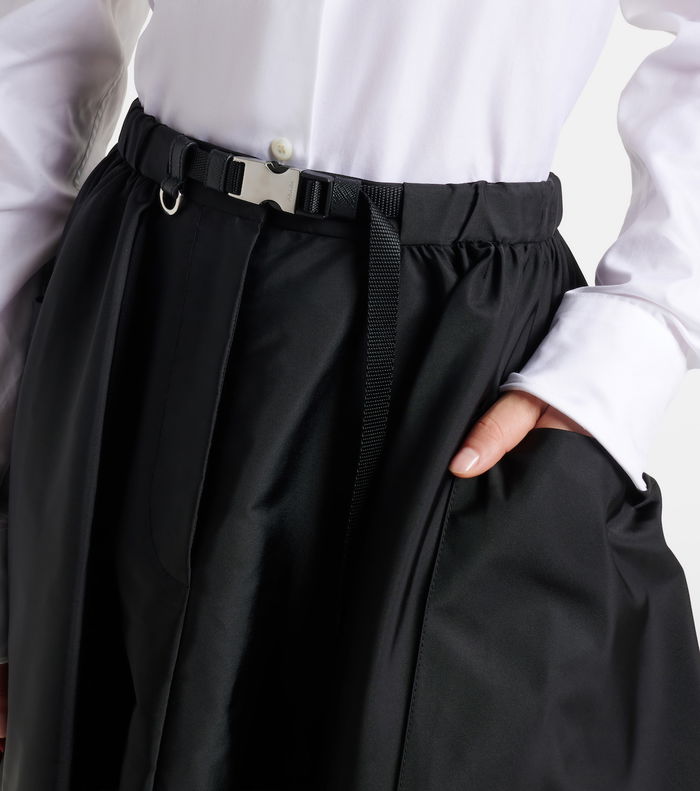 PRADA Re-Nylon Belted Midi Skirt | endource