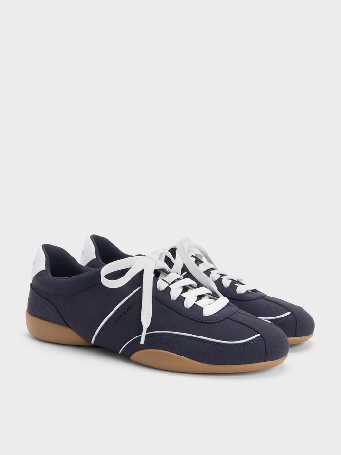 CHARLES & KEITH Louise Contrast-Trim Sneakers | endource