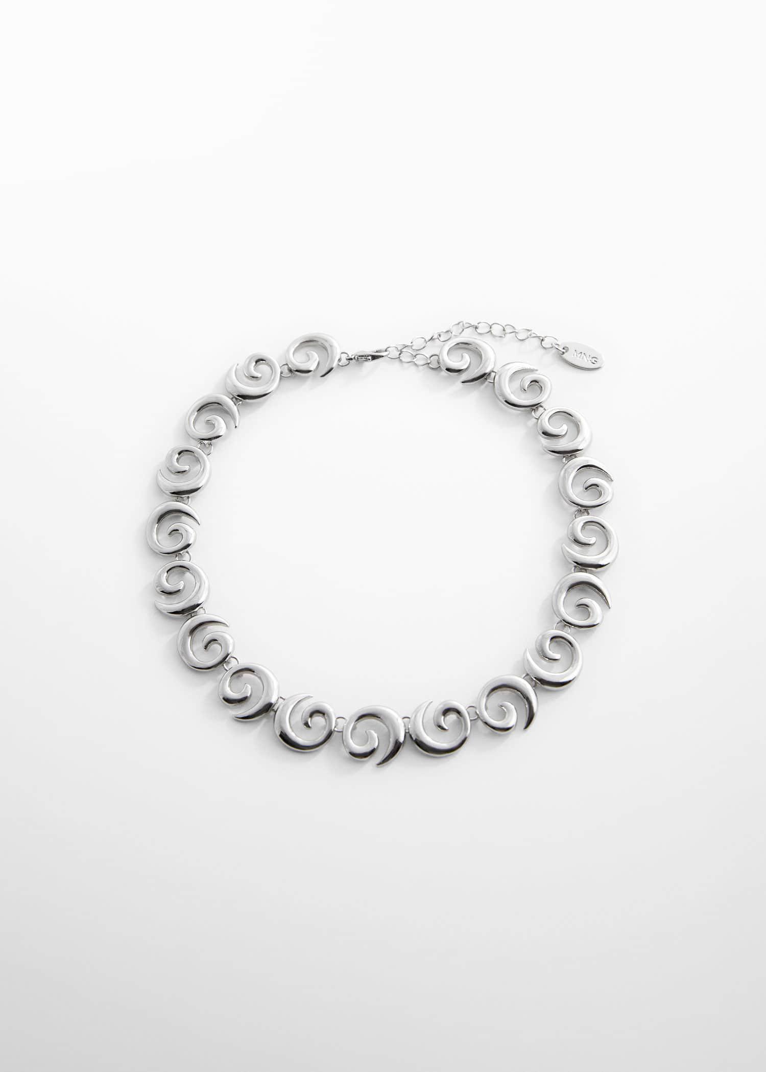 MANGO Spiral Necklace in Silver | Endource