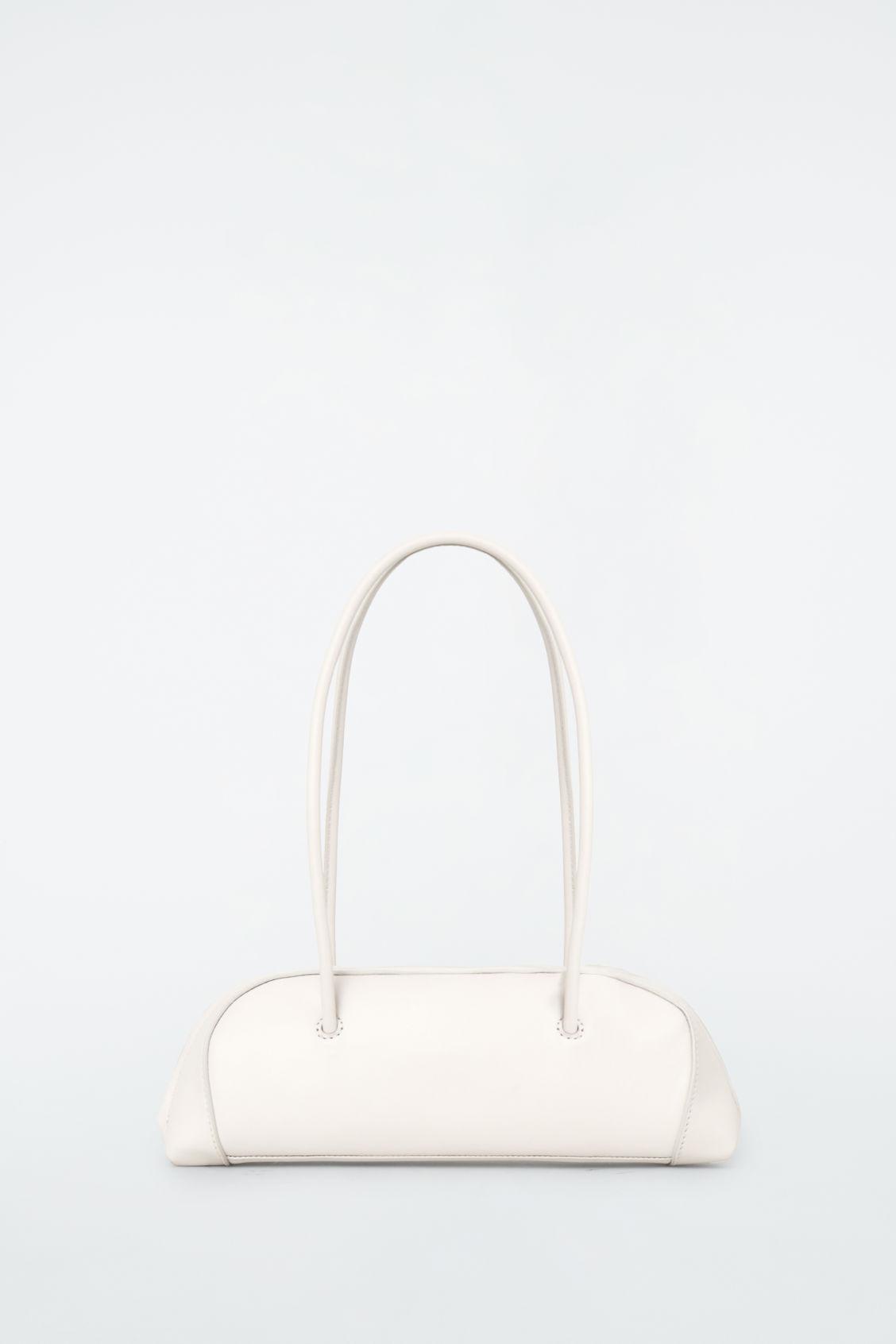 COS Eastside Mini Bowling Bag - Leather in WHITE | endource