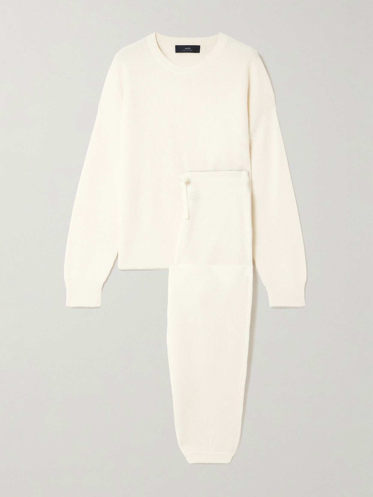 ARCH4 Elsa Cashmere Sweater And Track Pants Set | endource