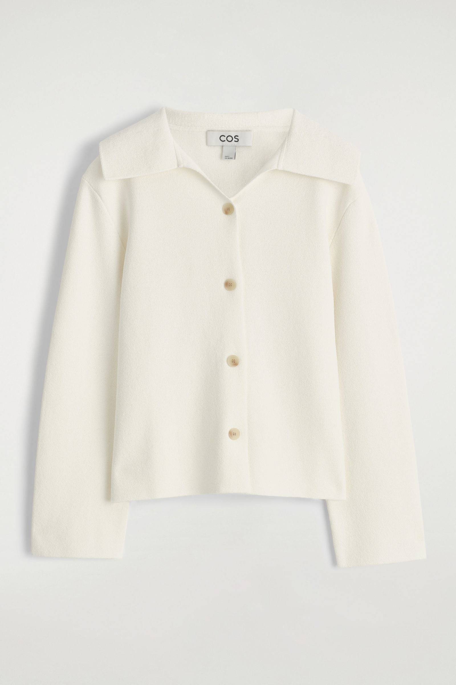 COS Collared Knitted Jacket | endource