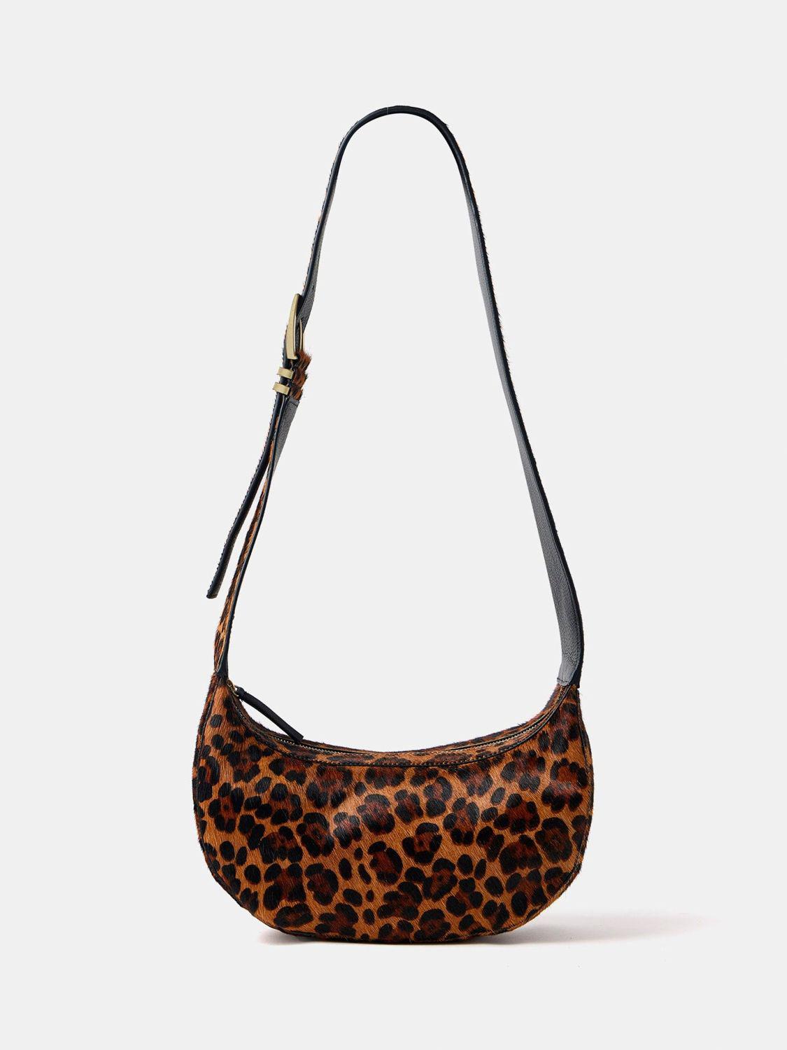 MINT VELVET Animal Print Sling Bag in Tan/Multi | endource