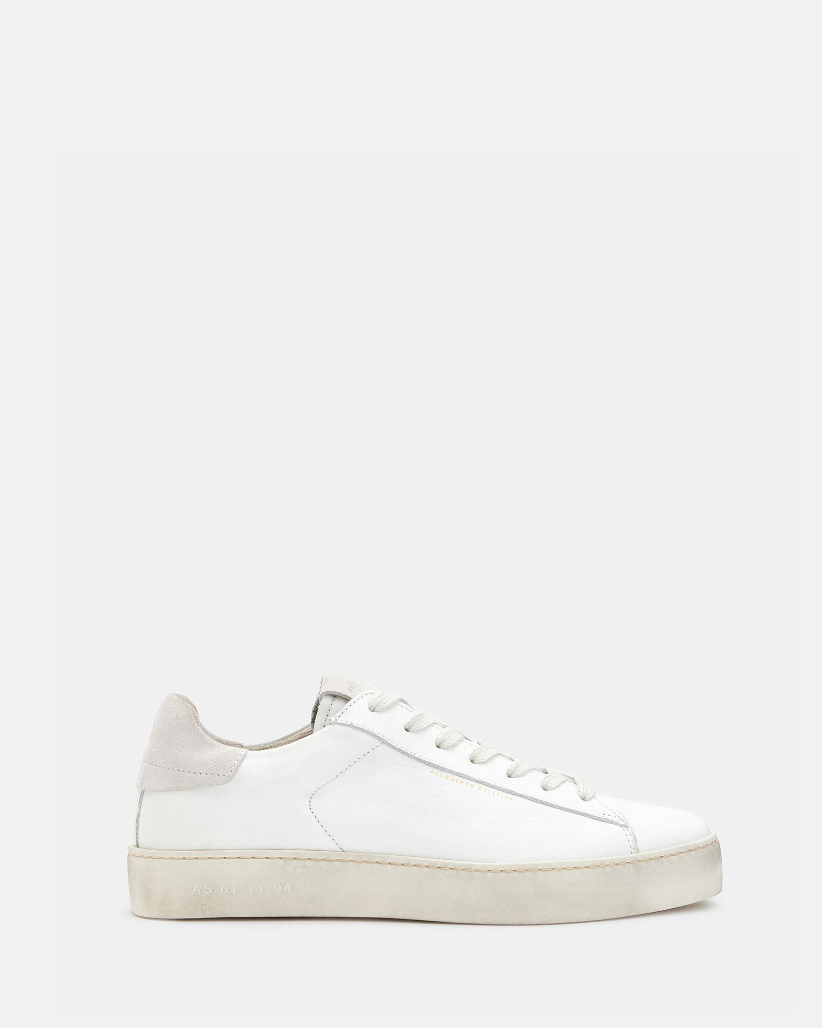 ALLSAINTS Shana Leather Trainers in White | endource