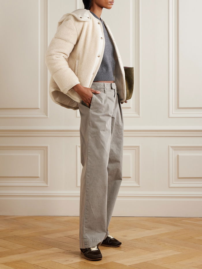 MONCLER Ciboulette Hooded Shell-trimmed Plush Down Jacket | endource