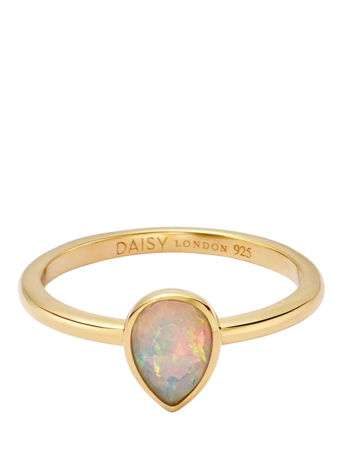 DAISY LONDON Blue Topaz Birthstone Ring | endource