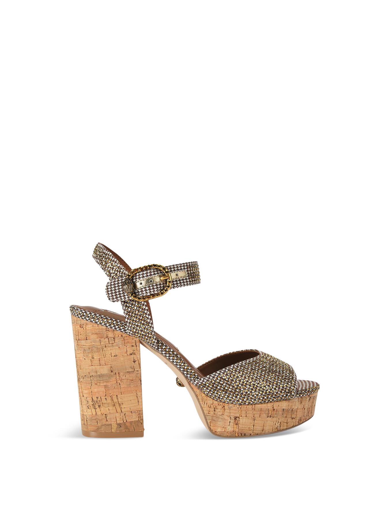 KURT GEIGER LONDON Mayfair Cork Sandal in Beige | Endource