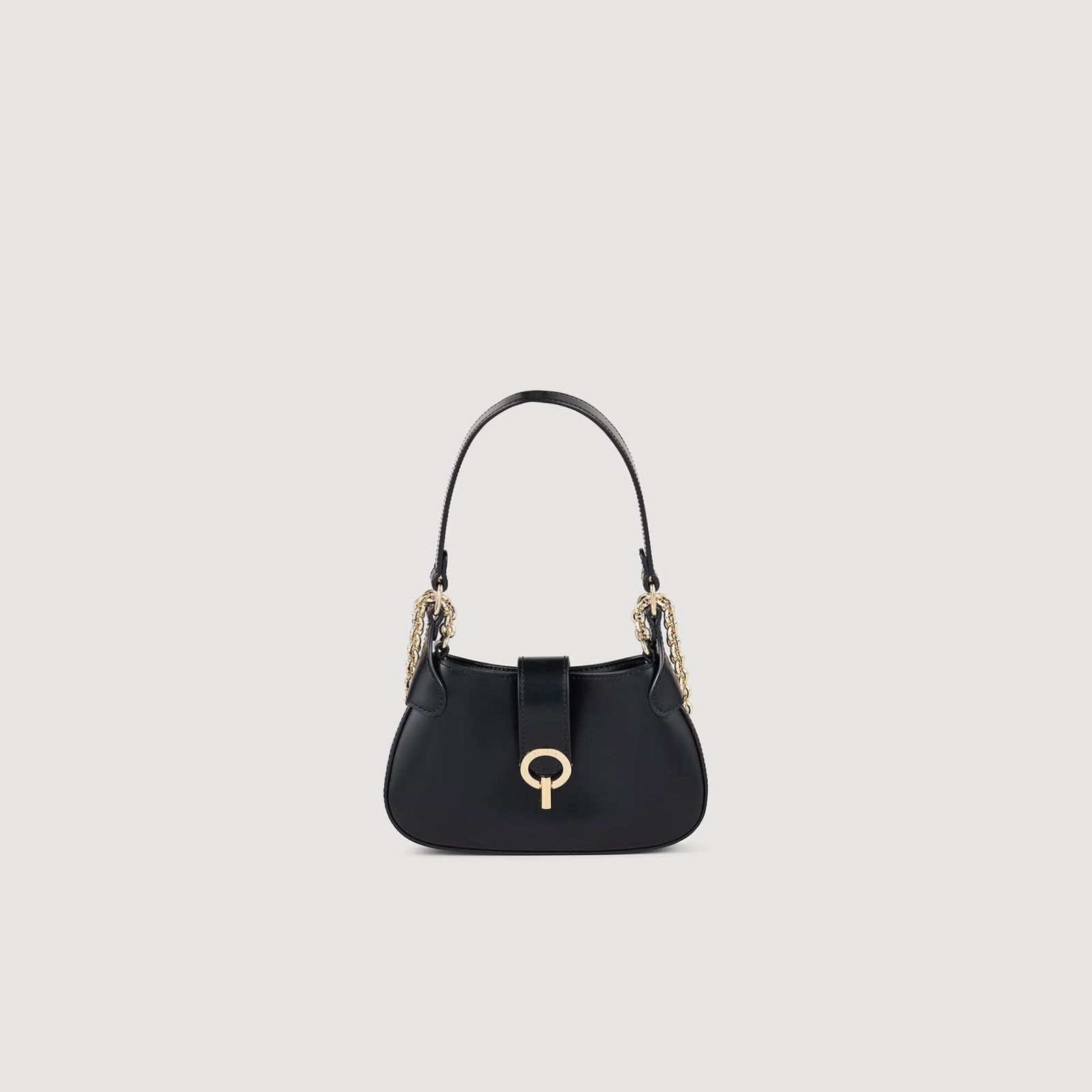 SANDRO Mini Janet Chain Bag in Black | endource