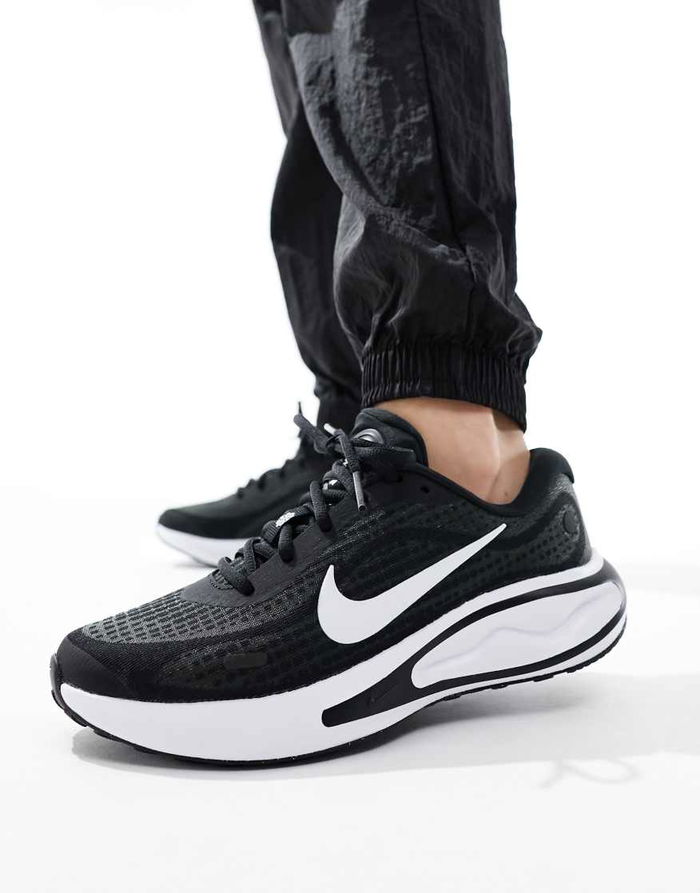 NIKE Running Journey Run Trainers In Black And White | endource