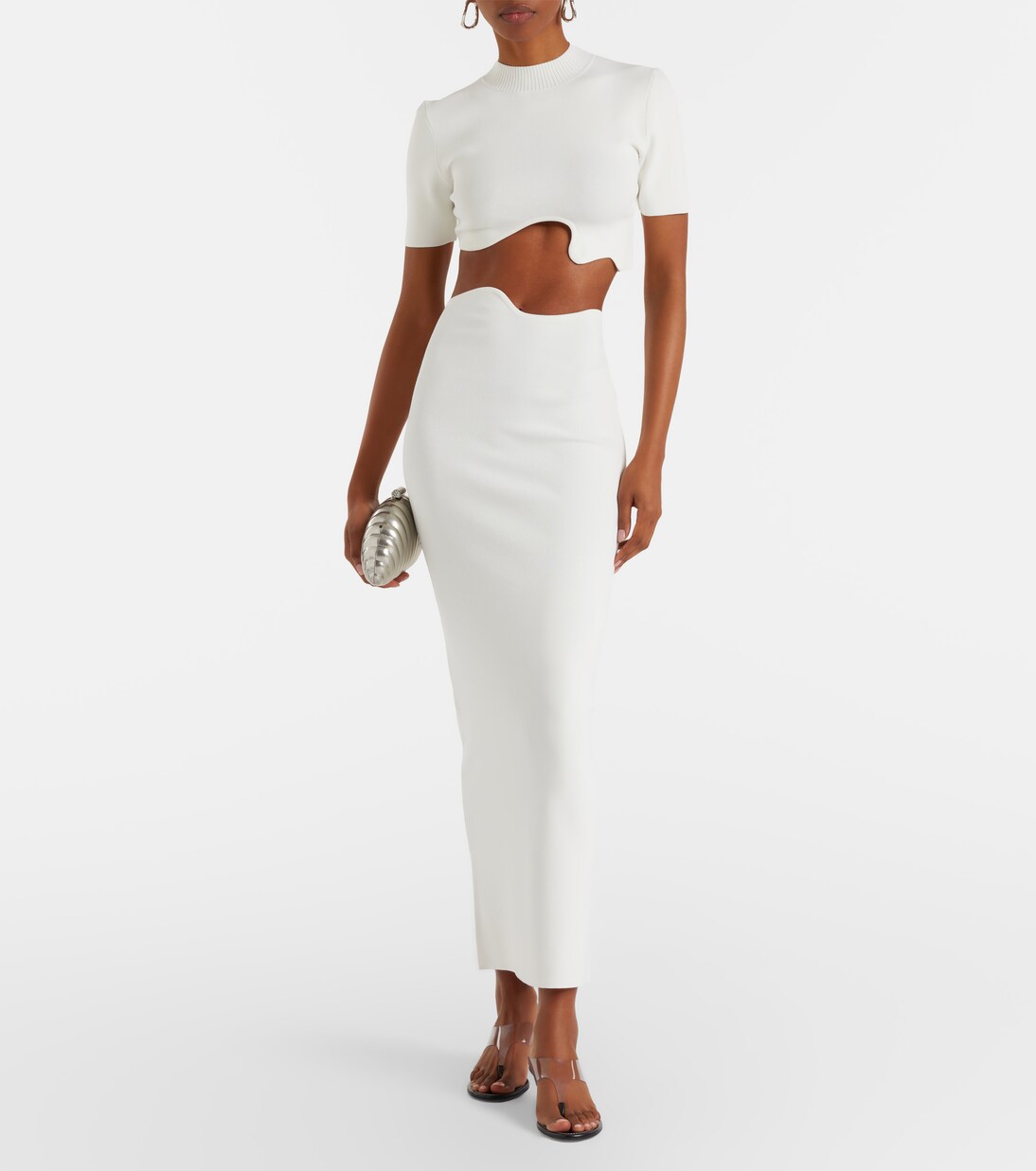 CHRISTOPHER ESBER Maparadita Jersey Midi Skirt | endource