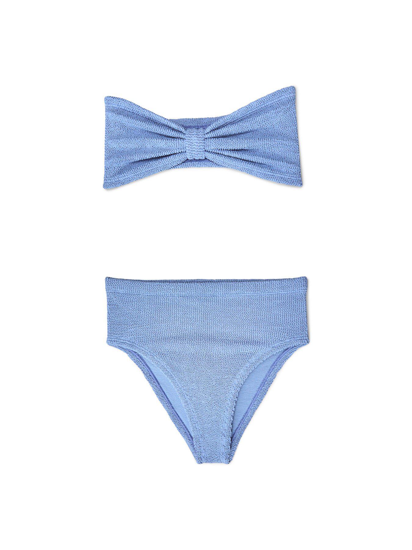 HUNZA G Ruby Bikini Bikini Set in CORNFLOWER | endource