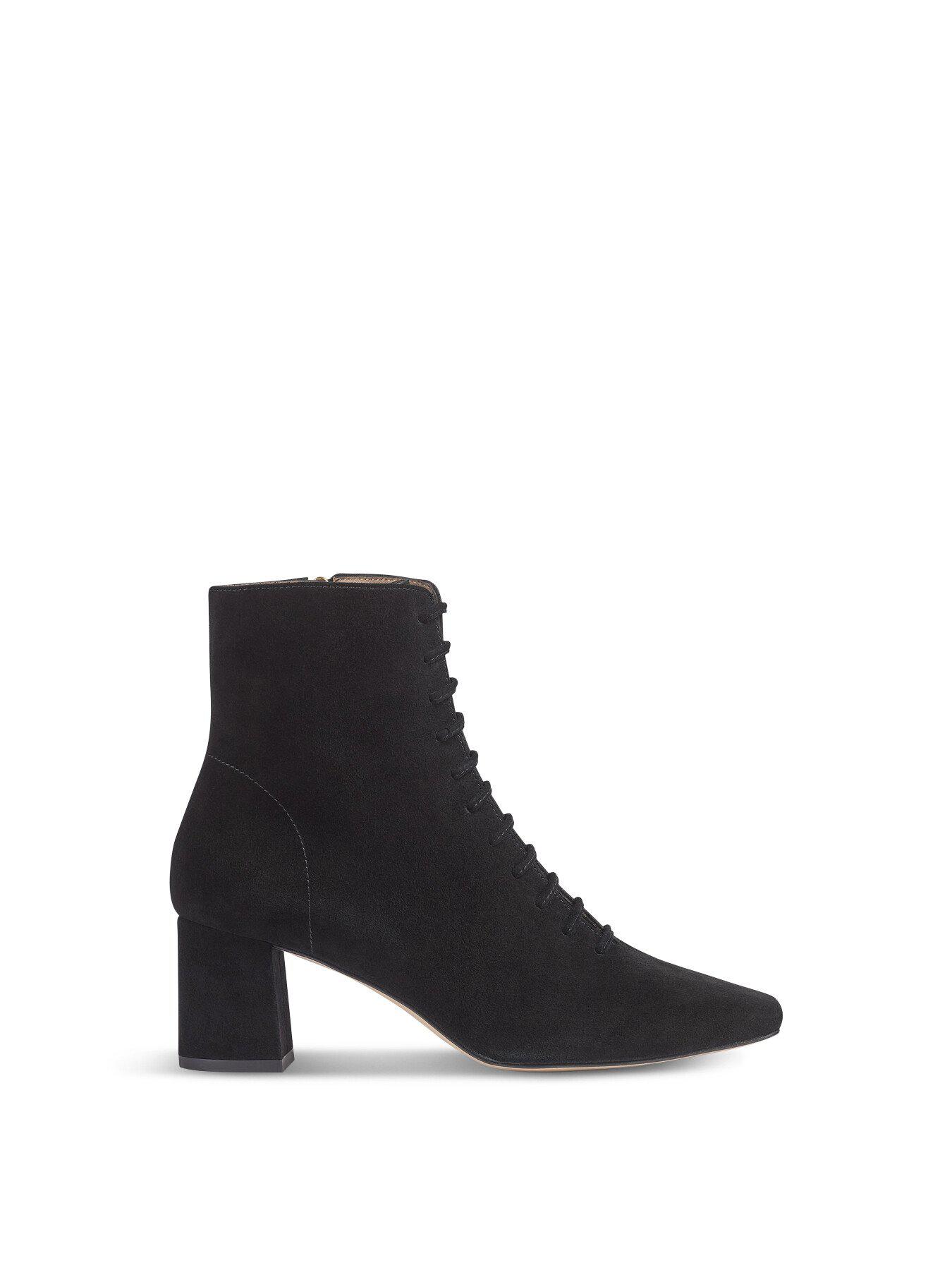 L.K. BENNETT Arabella Lace Up Ankle Boot in Black | endource