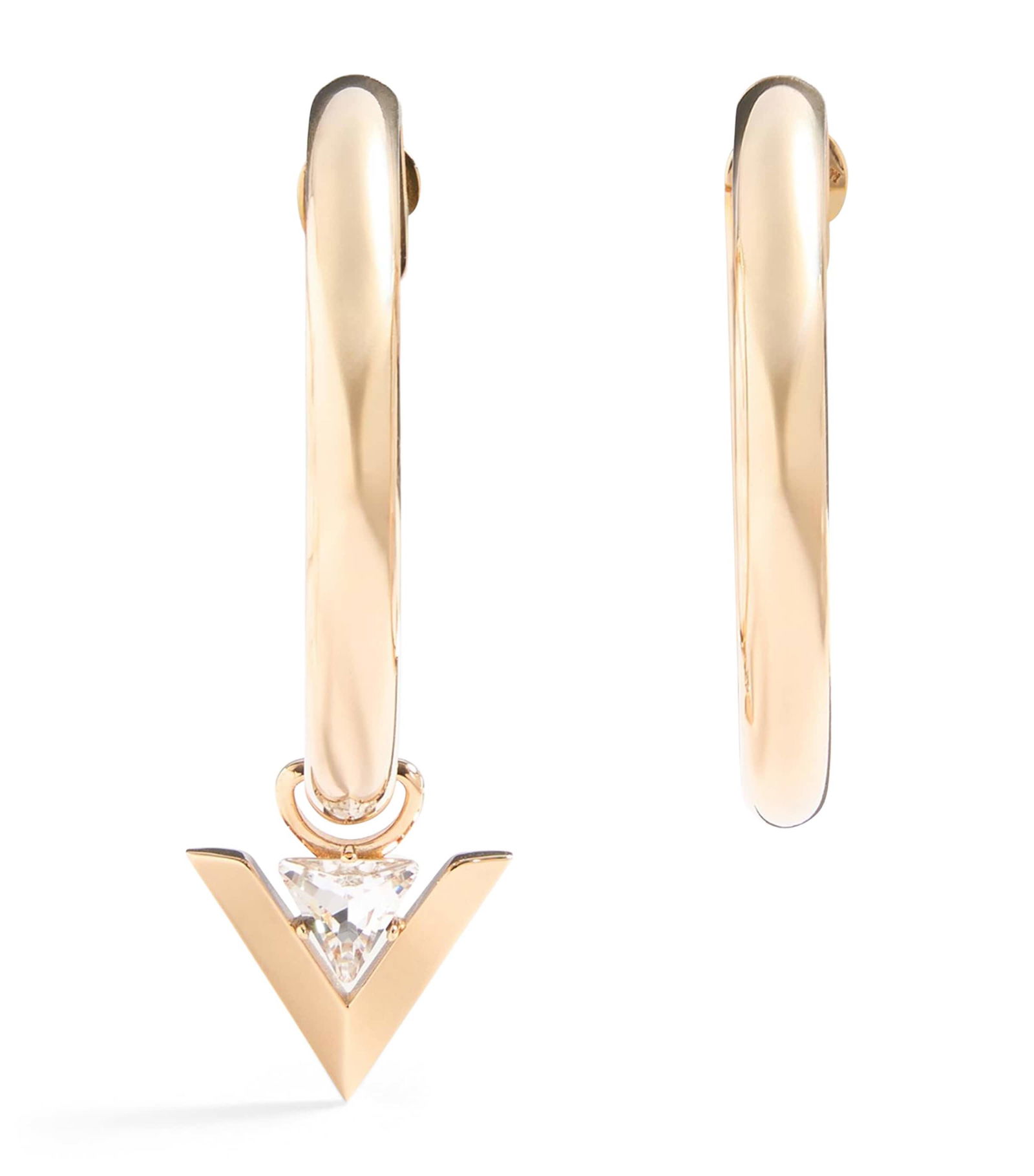 VALENTINO GARAVANI Asymmetric Je Les V Logo Hoops | endource