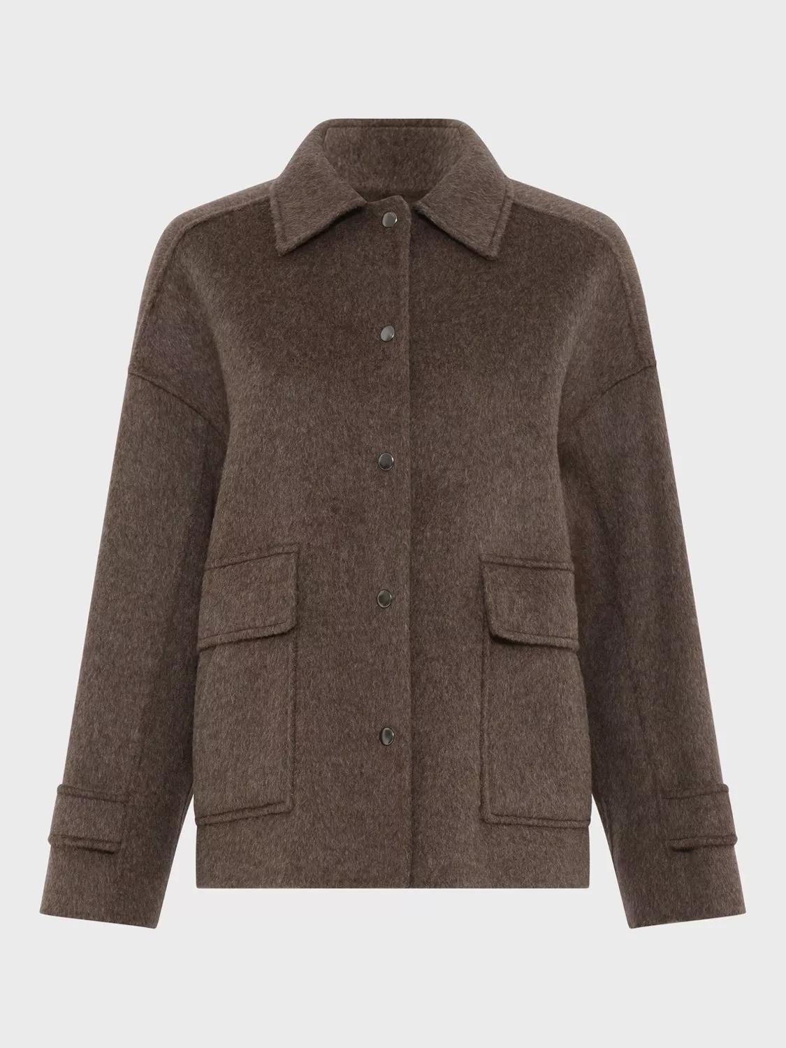 Gerard Darel Melodie Pure Wool Jacket, Brown | endource