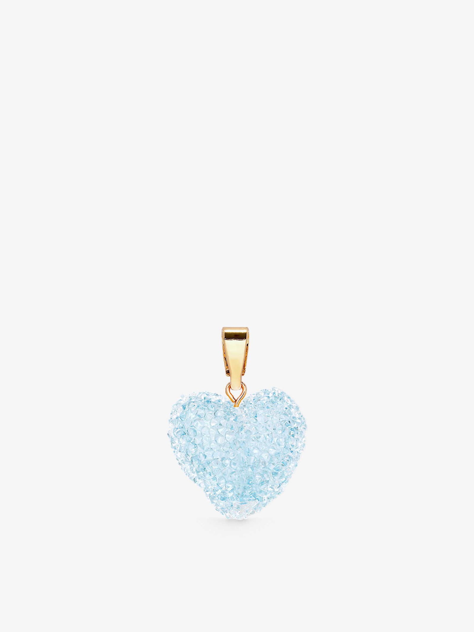 CRYSTAL HAZE Heart-Shaped 18ct Yellow Gold-Plated Brass Pendant Charm ...