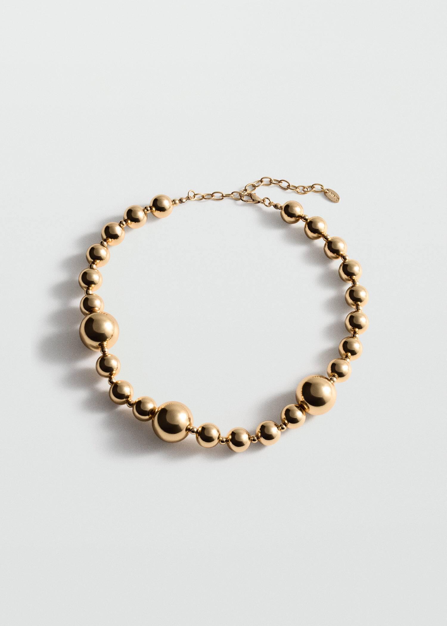 MANGO Contrasting Necklace in Gold | Endource