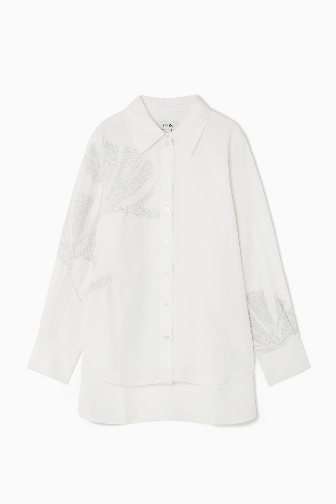 COS Oversized Embroidered Shirt | endource