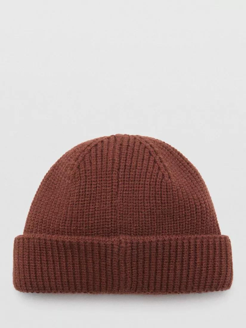 MANGO Beanie in Dark Orange | endource