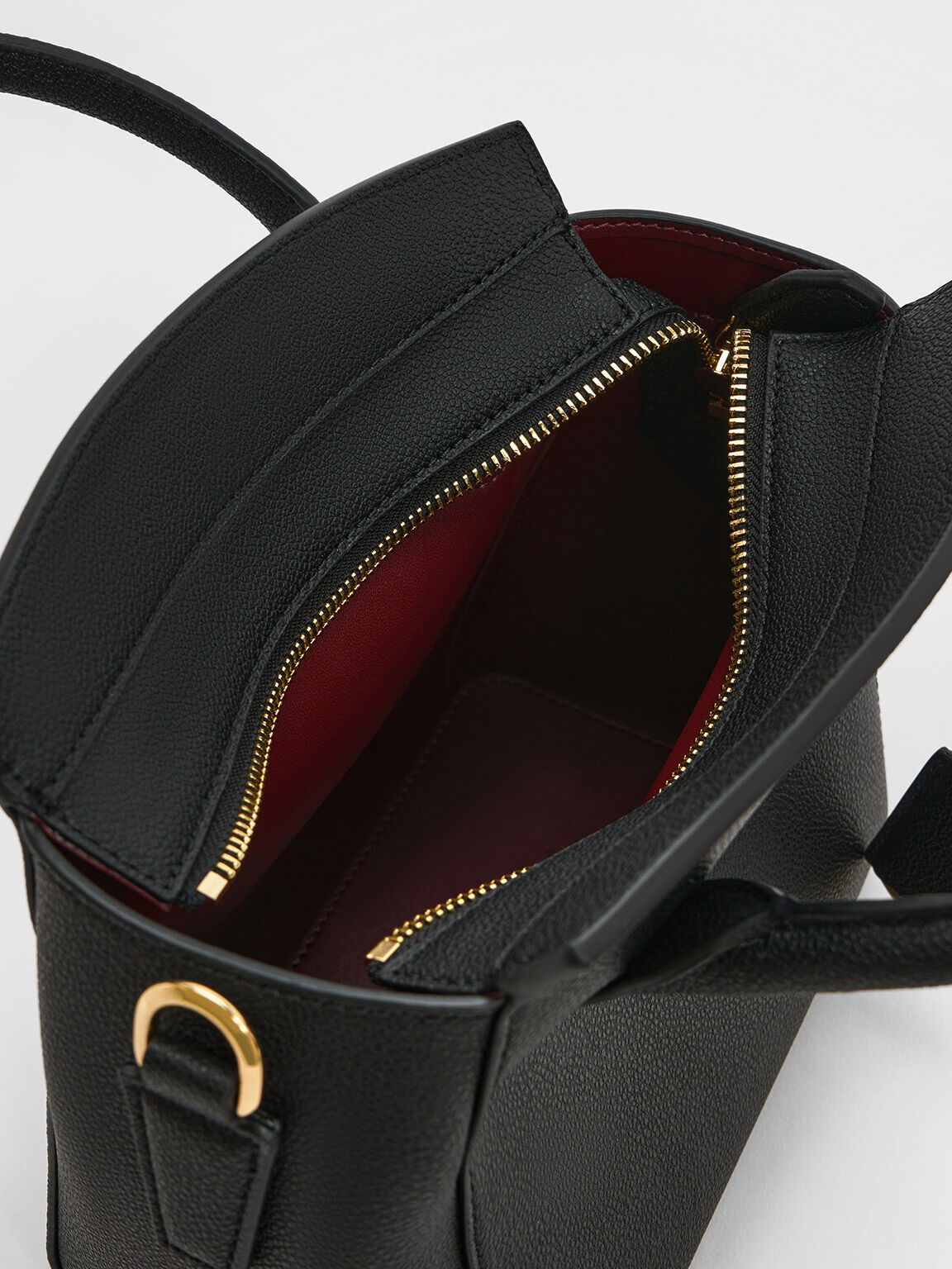 CHARLES & KEITH Harper Structured Top Handle Bag | endource