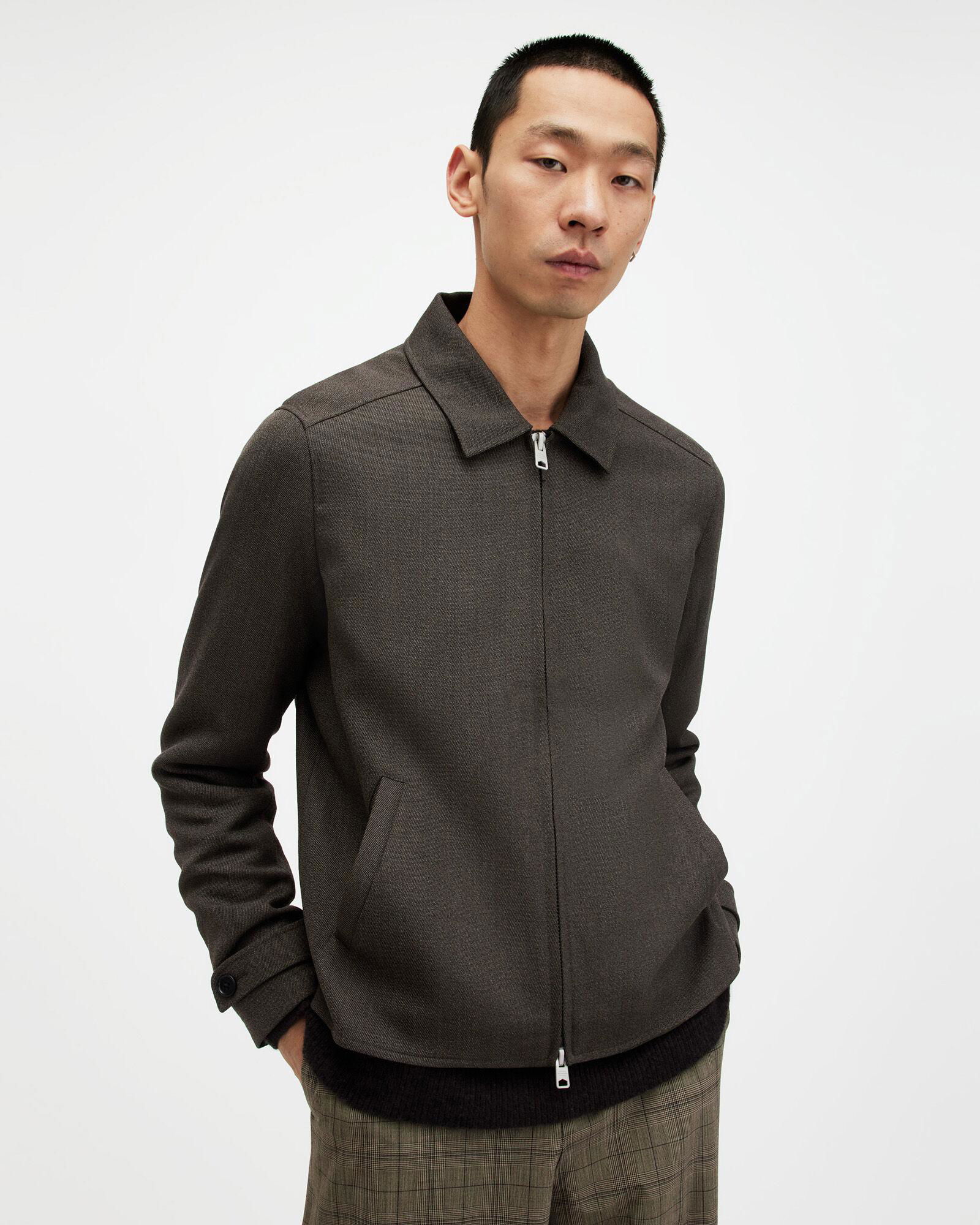 ALLSAINTS Howl Wool Blend Textured Jacket | endource