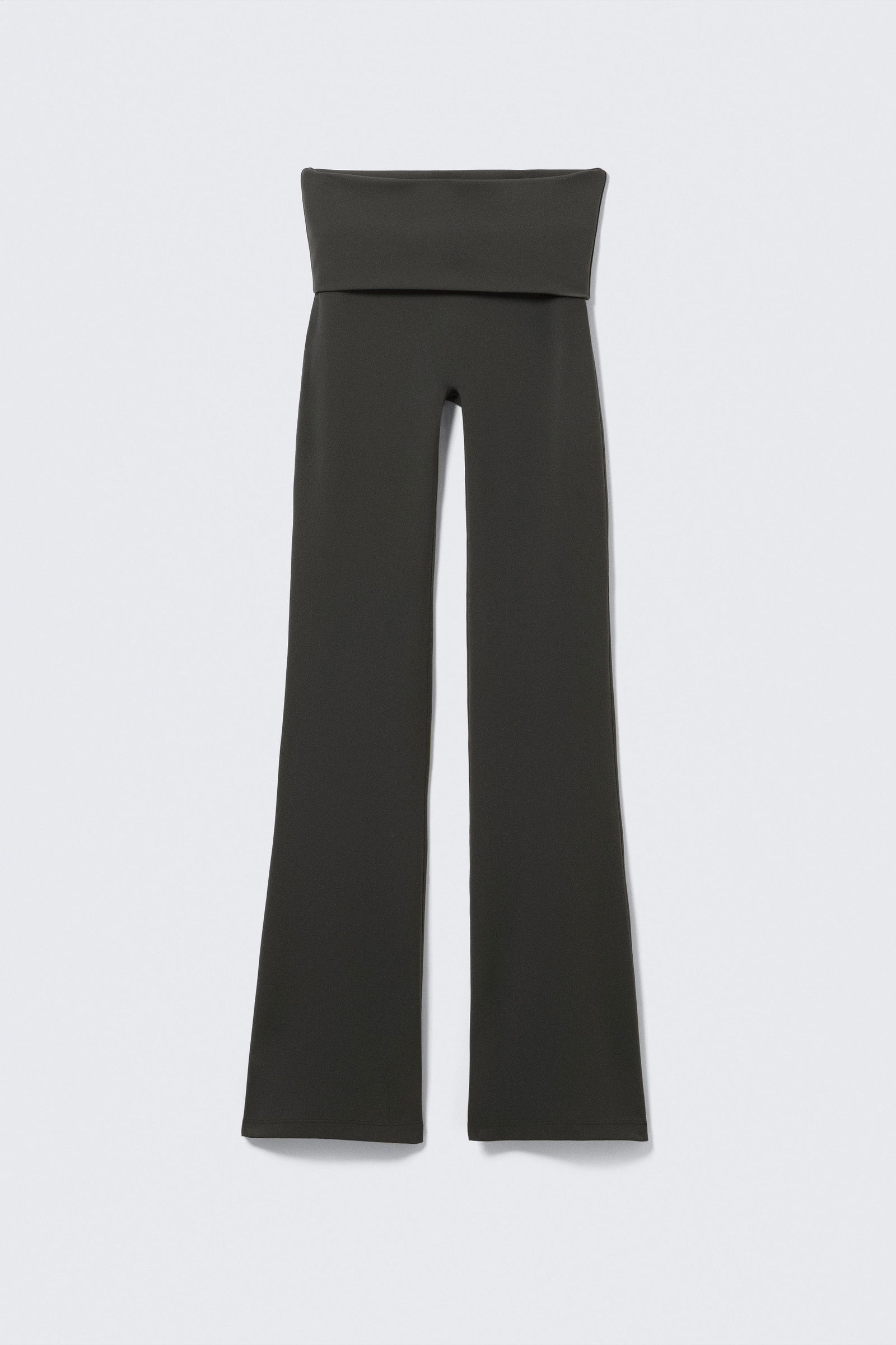 WEEKDAY Folded Waist Flared Yoga Tights | endource