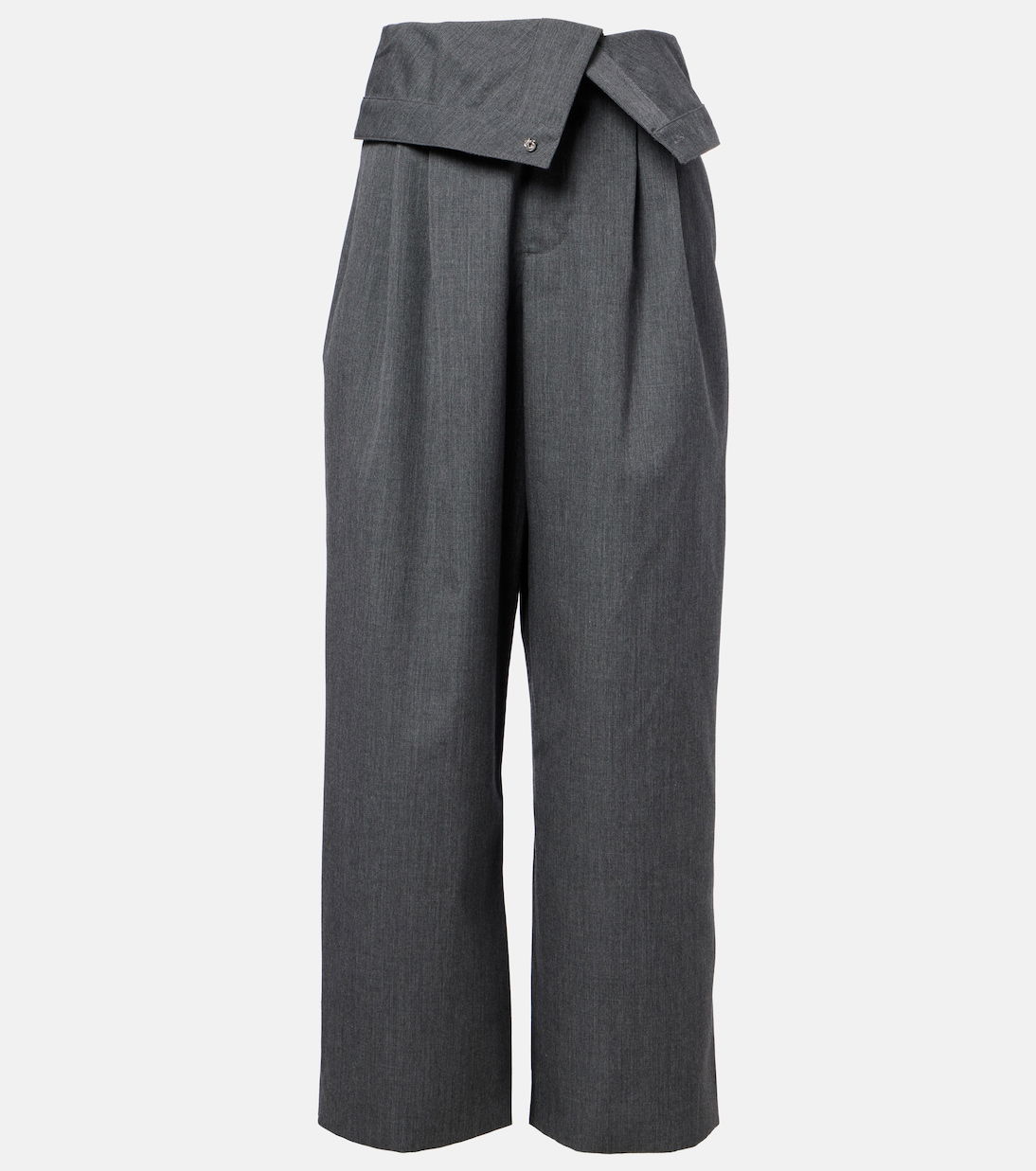 JW ANDERSON High-rise Wool Wide-leg Pants | endource