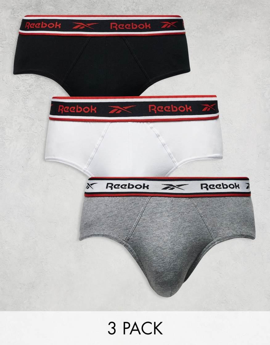 REEBOK 3 Pack Chase Briefs in White | endource