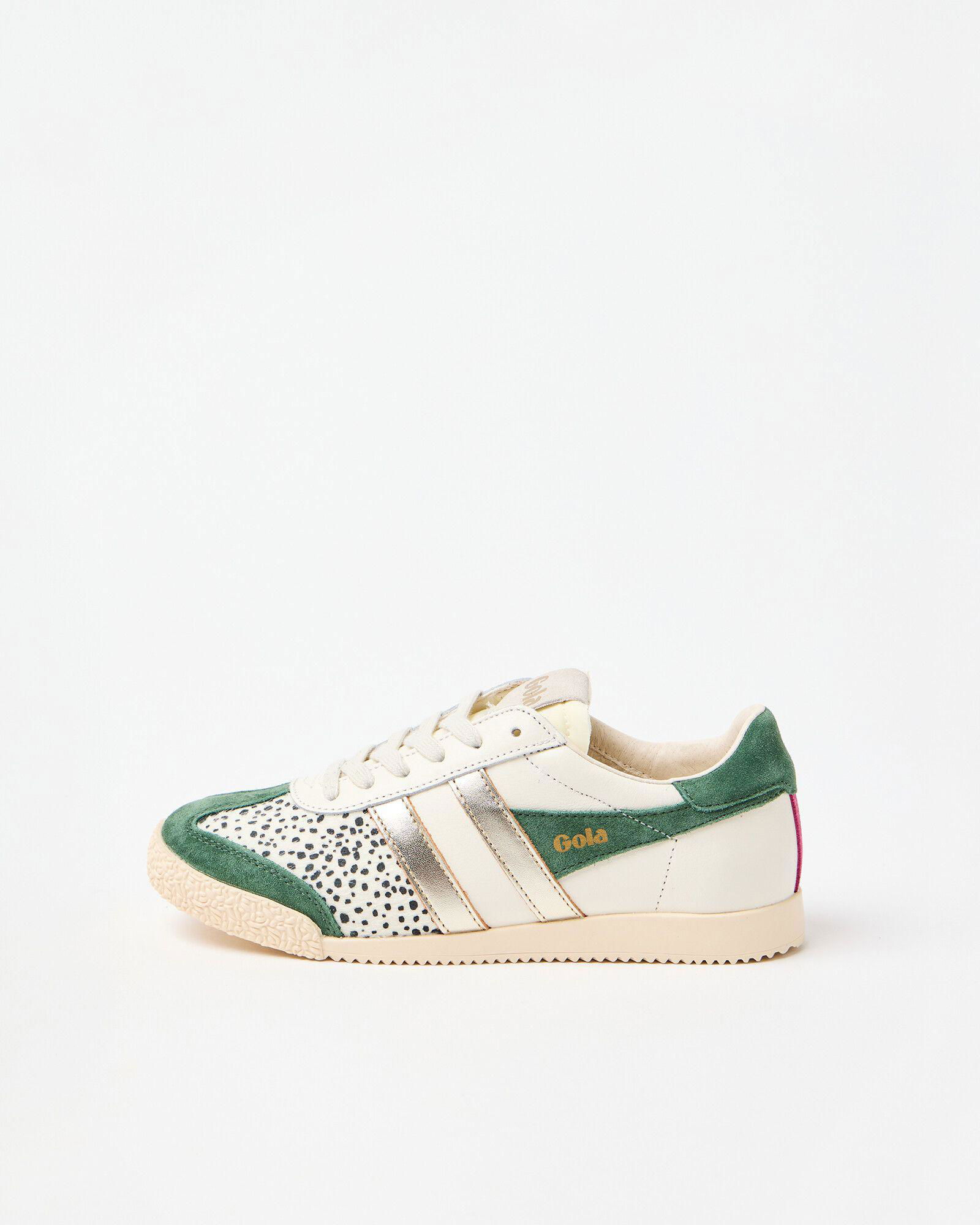 GOLA OB x Gola - Gold Dotty Elan Leather Trainers in Multi | endource