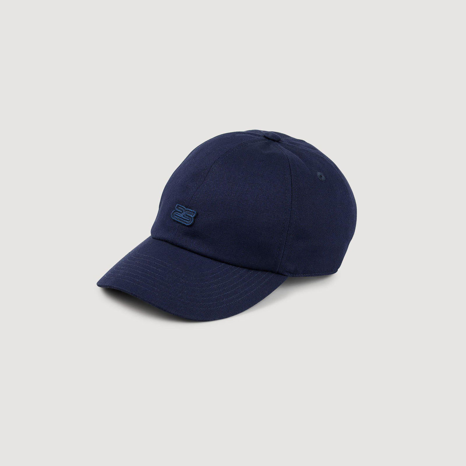 SANDRO Cotton Cap in Navy Blue | endource