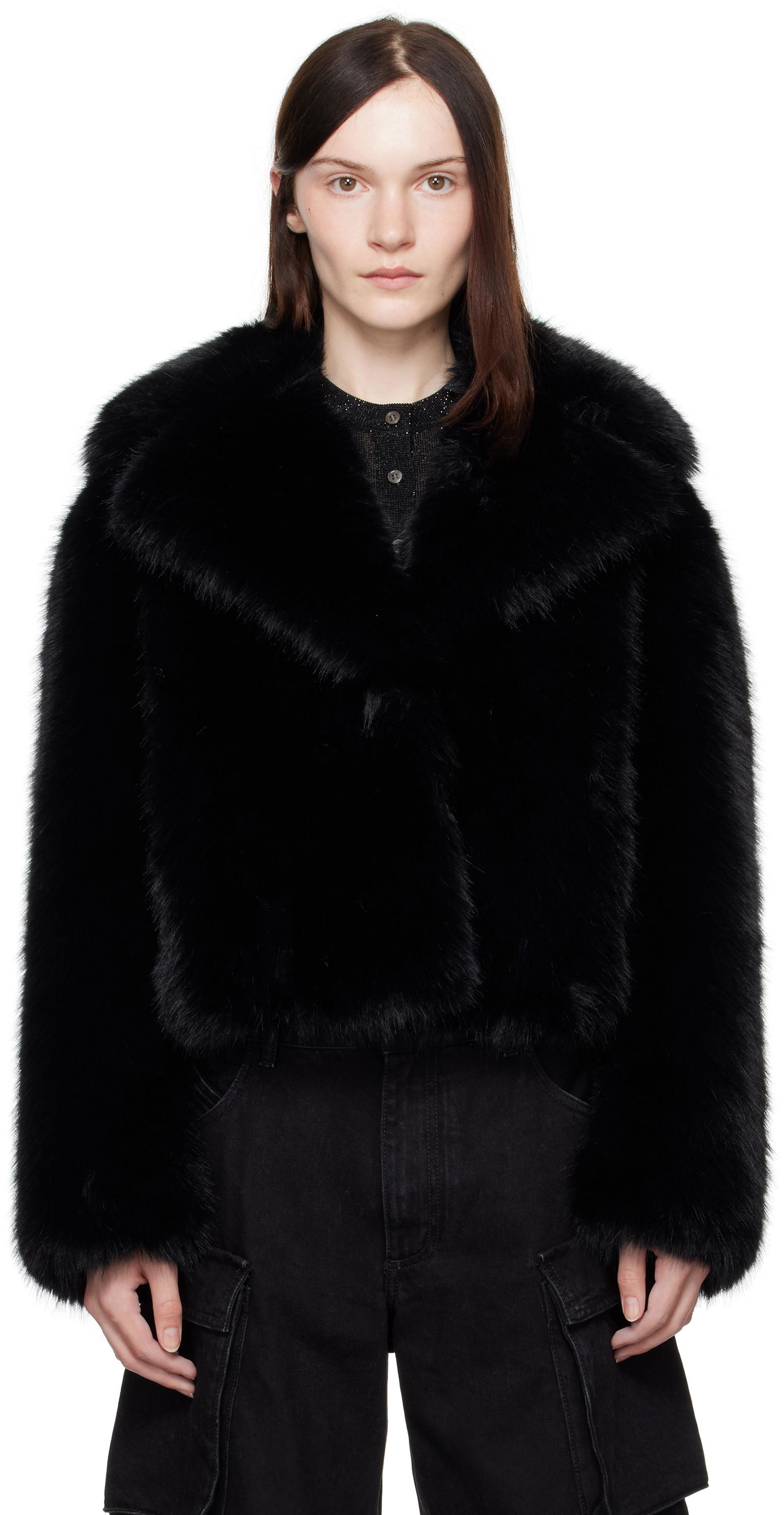 STAND STUDIO Samara Faux-Fur Jacket | endource