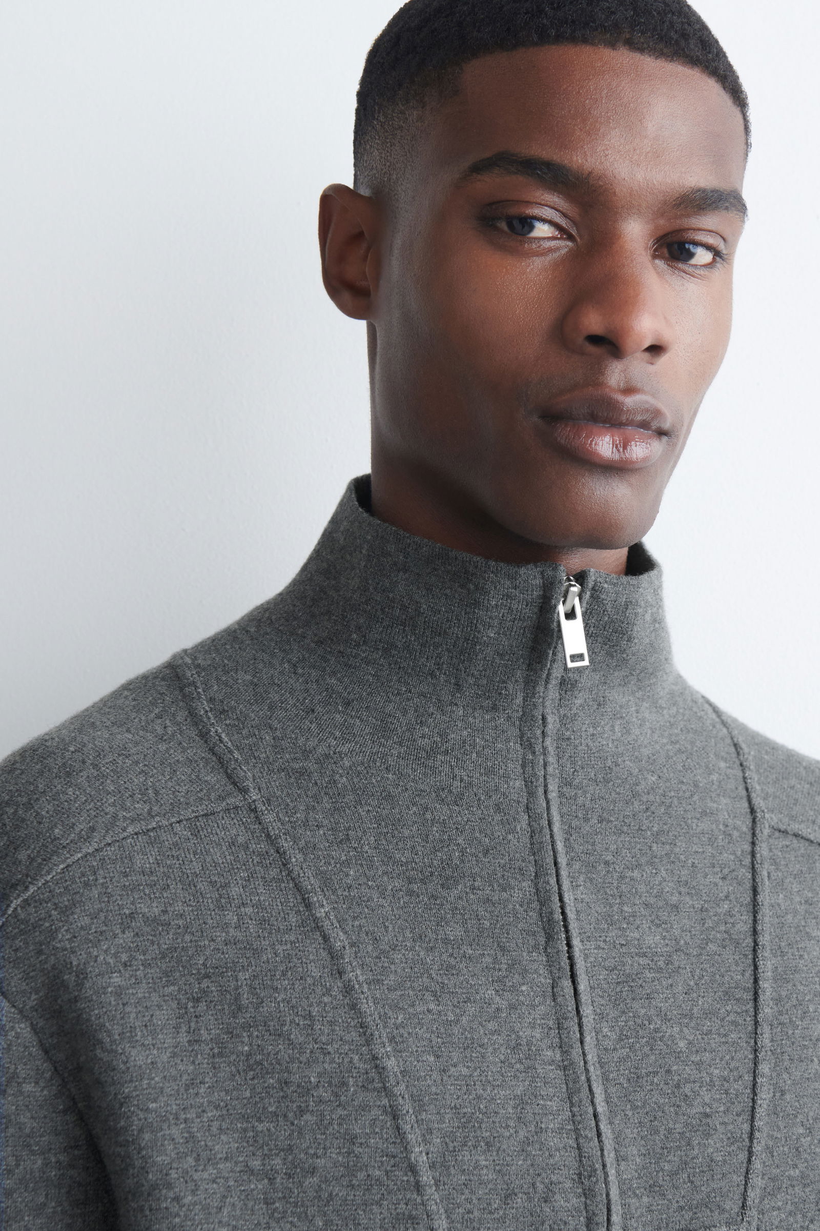 COS MERINO WOOL ZIP-UP TRACK JACKET | endource