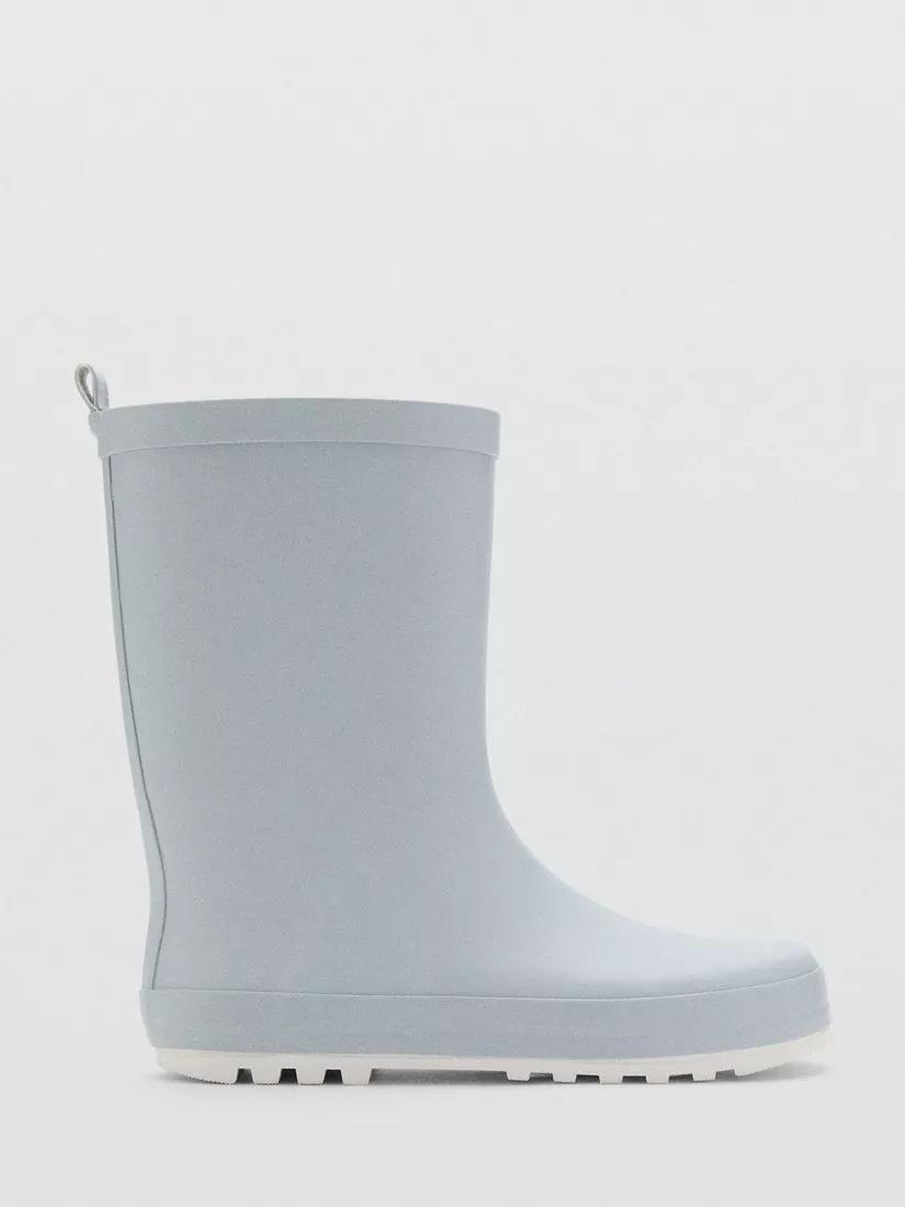 MANGO Kids' Xenia Wellington Boots, Light Pastel Blue | endource