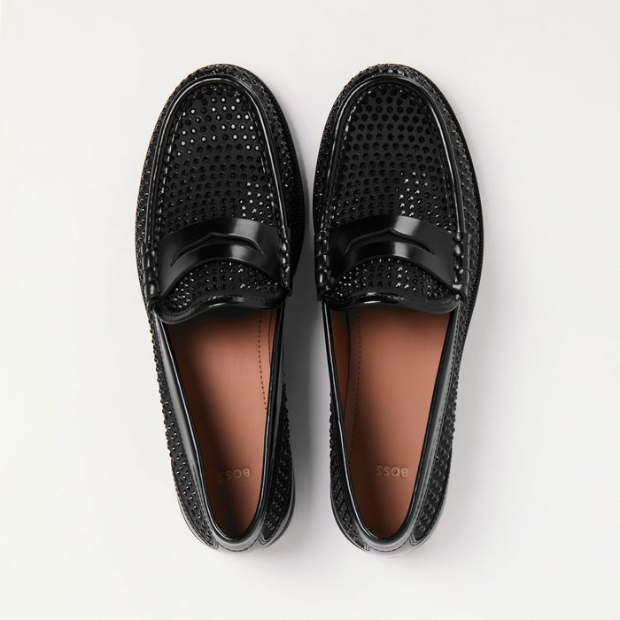 BOSS Women's Lycia Moc Toe Design Shoes | endource