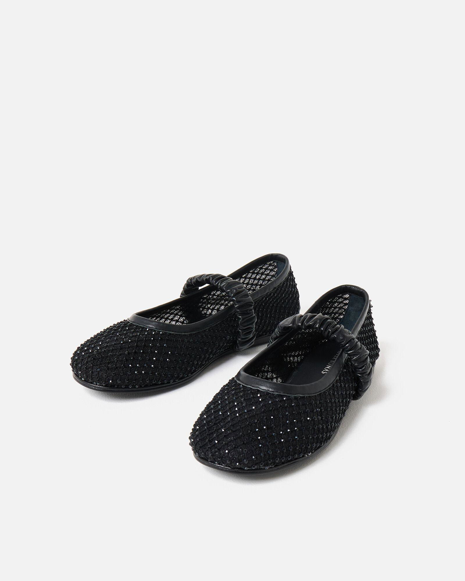 OLIVER BONAS Sparkle Mesh Ballet Flats | endource