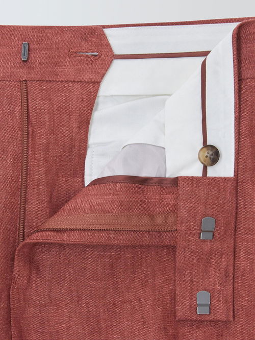 JOHN LEWIS Linen Suit Trousers, Apple Butter | endource