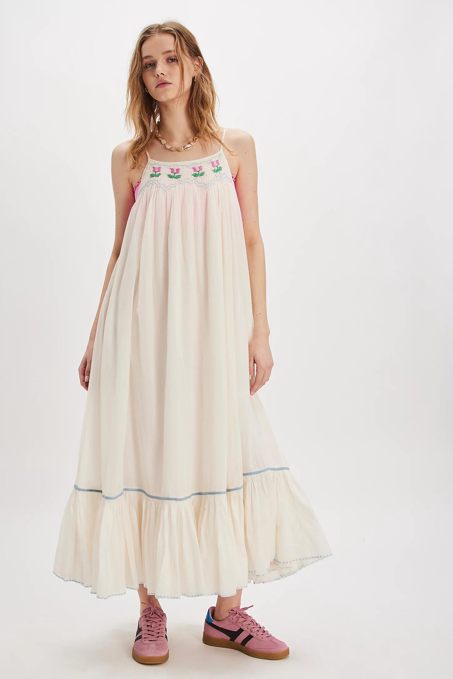 FREE PEOPLE Tip Toeing Tulip Midi Dress | endource