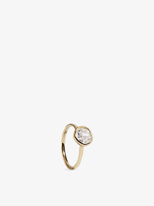 MONICA VINADER MV Siren™ Solitaire 1ct Lab-Grown Diamond 14ct Ring ...