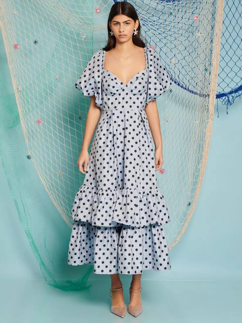 SISTER JANE Bay Spot Maxi Dress | endource