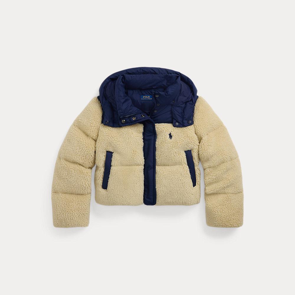 RALPH LAUREN Teddy Fleece Boxy Hybrid Jacket in Multi | endource