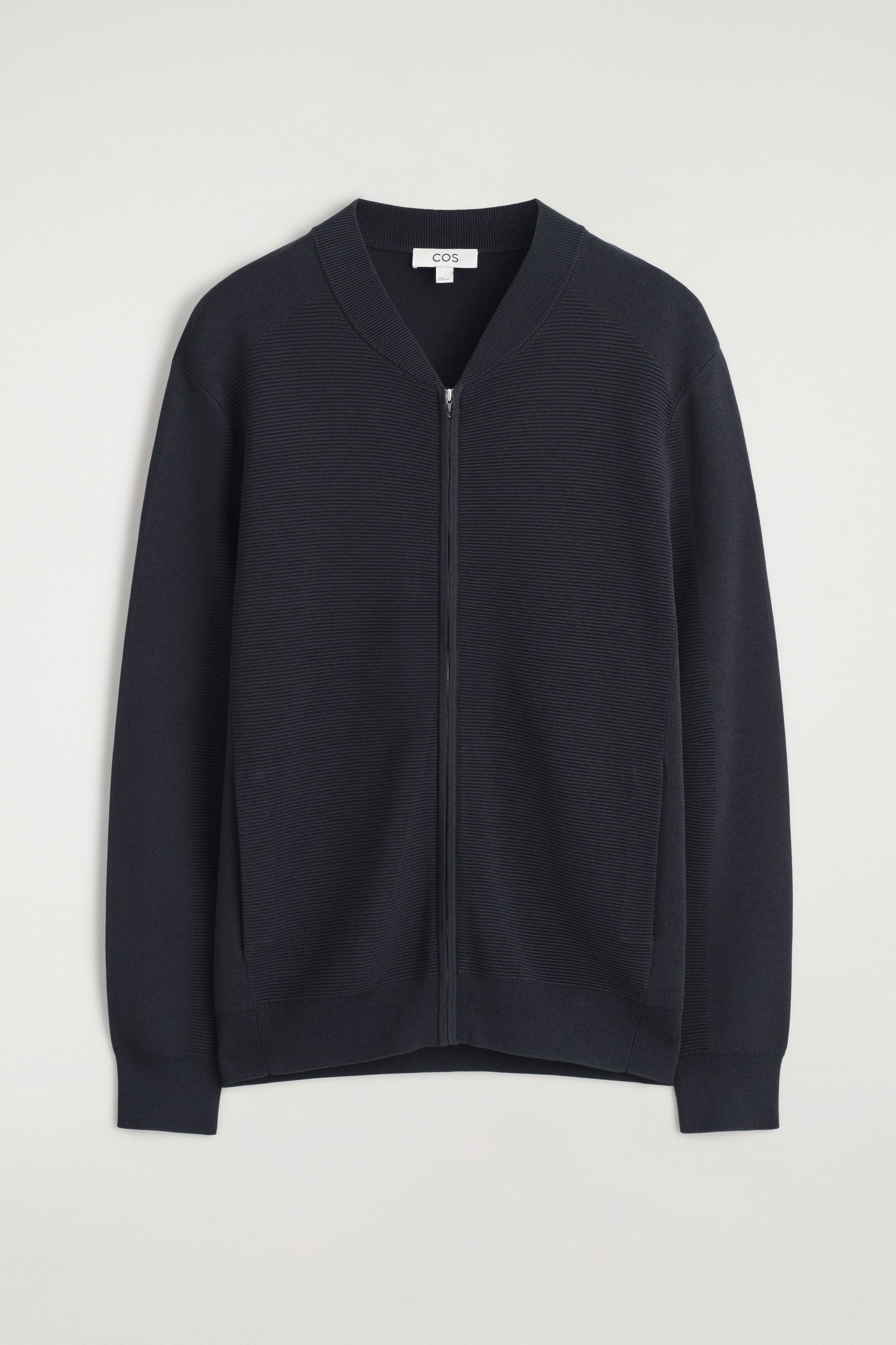 COS Textured Knitted Bomber Jacket | endource