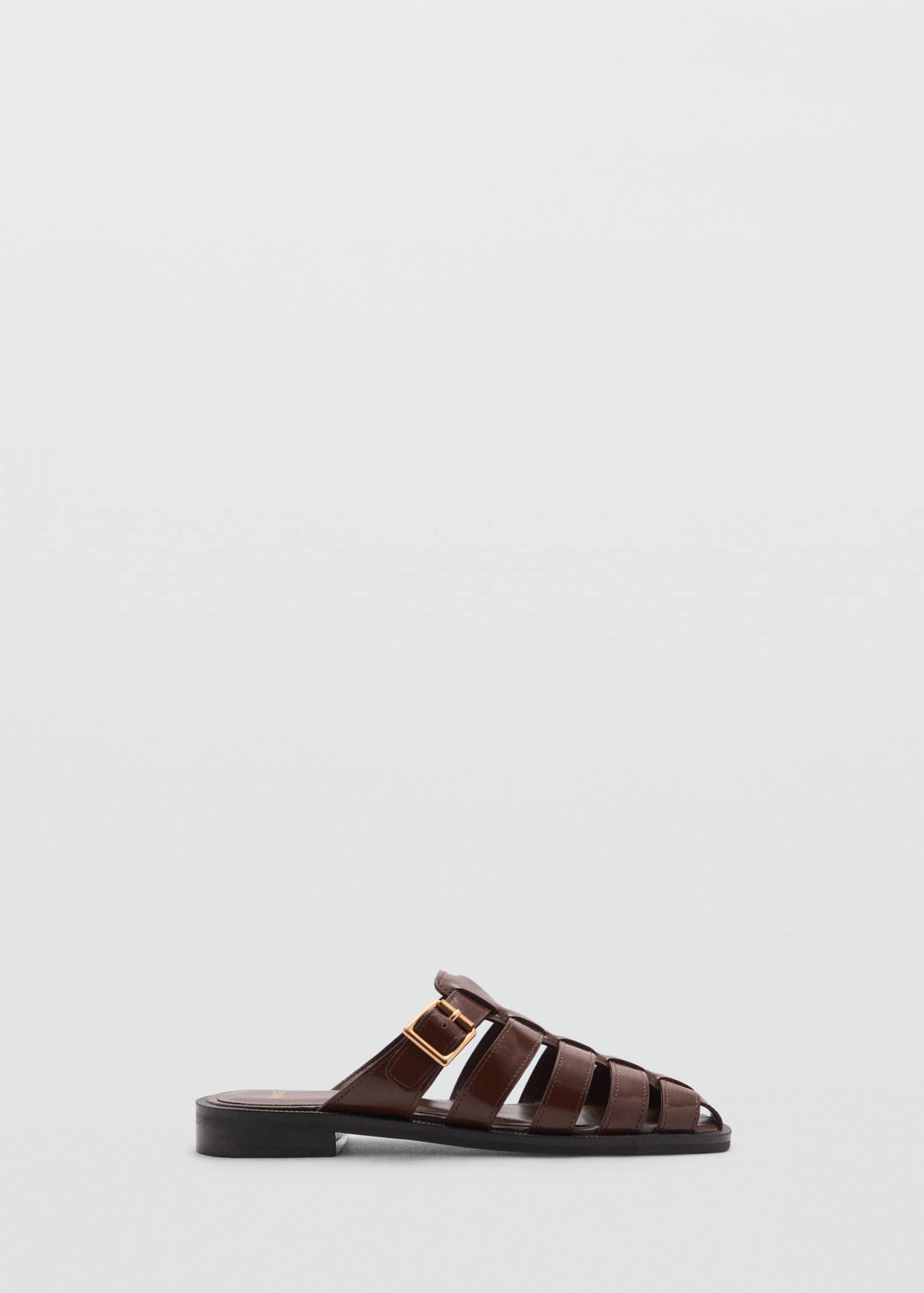 MANGO Fisherman Sandal in Brown | endource